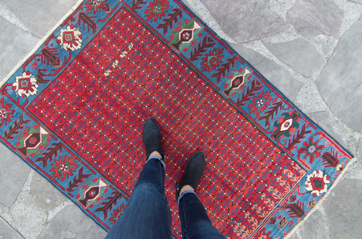 Antique Quba Kuba Caucasian Rug | House of Séance