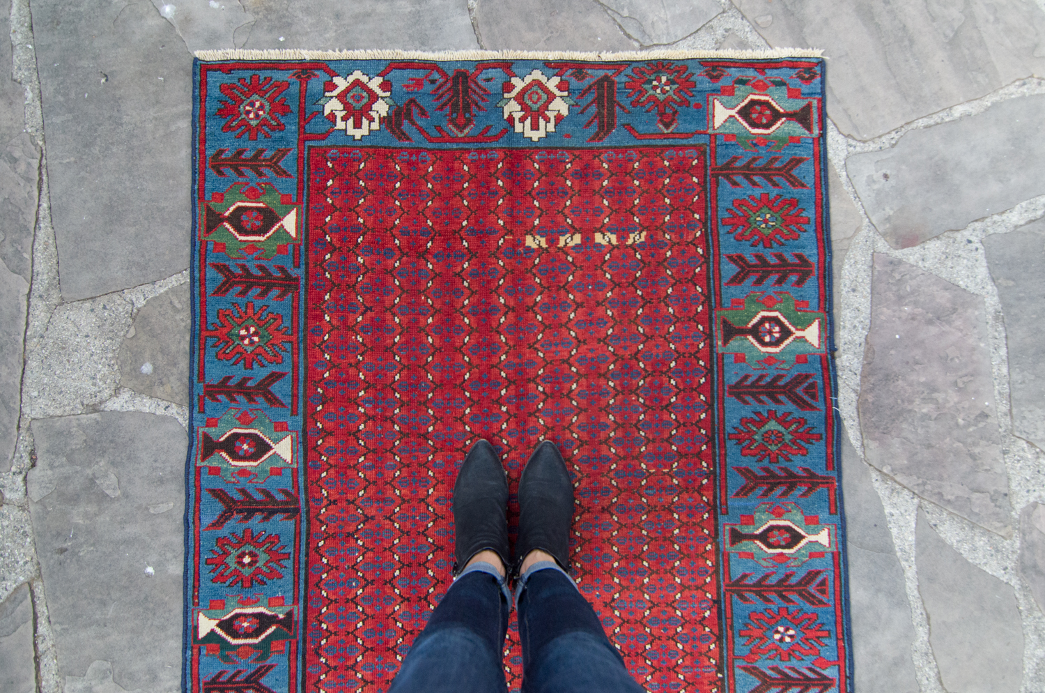 Antique Quba Kuba Caucasian Rug | House of Séance