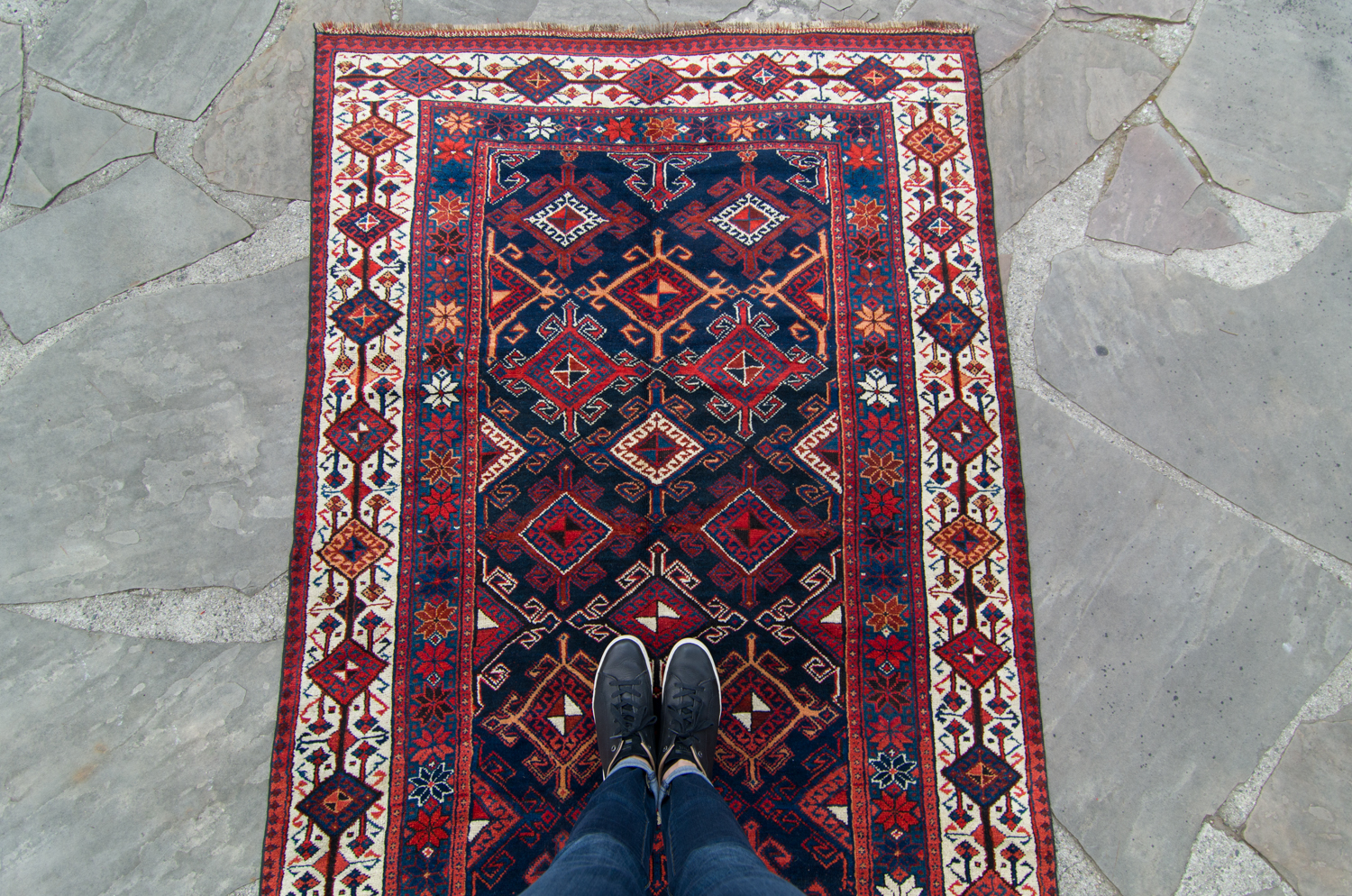 Antique Varamin Rug – LF1S157 | House of Séance